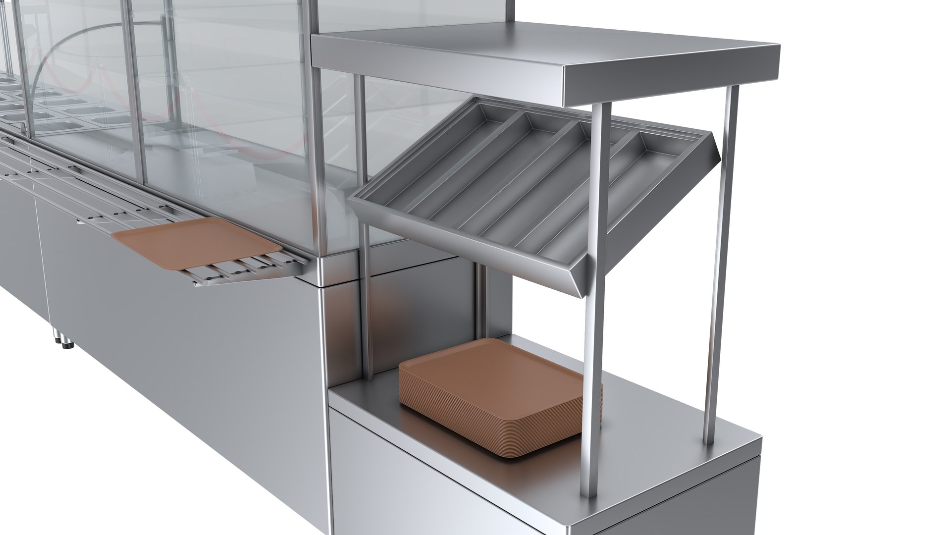 Refrigerated Display Case Self Service Line Model - TurboSquid 2218967