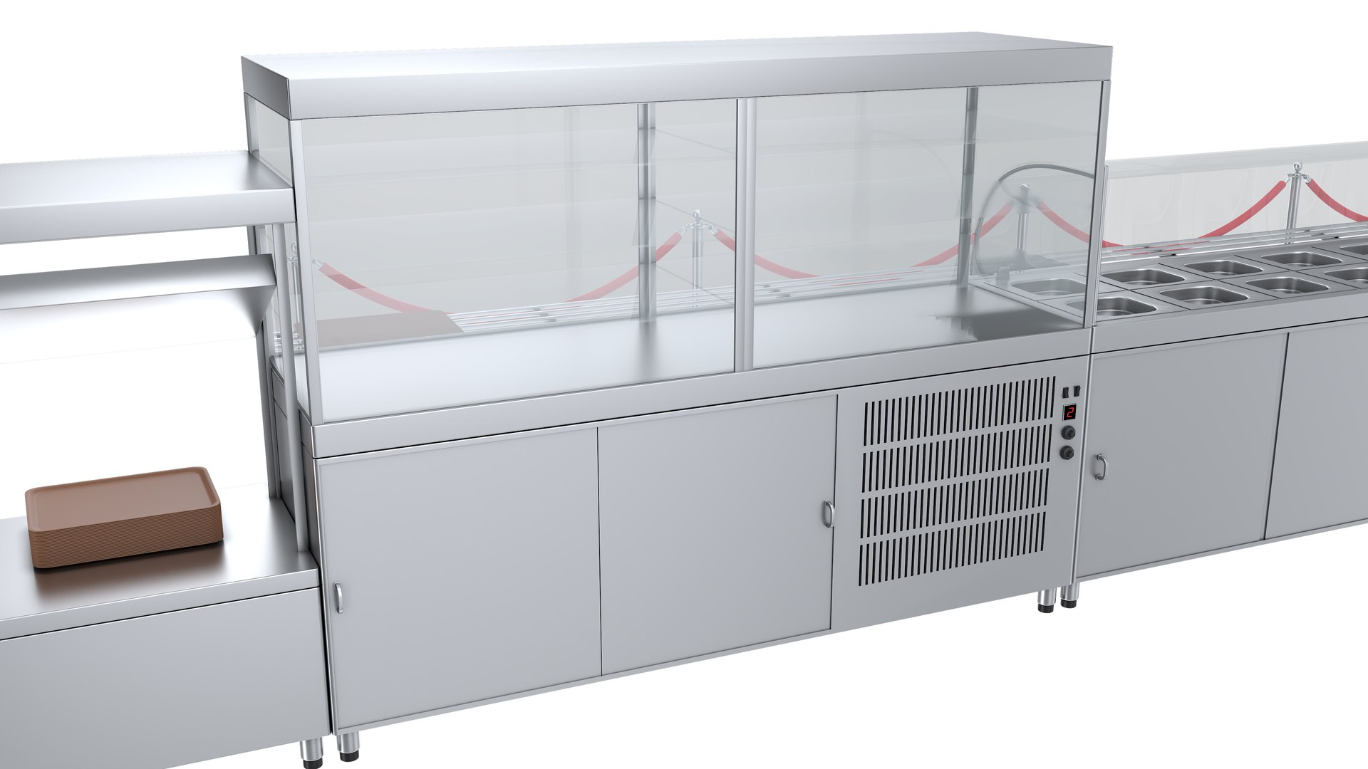Refrigerated Display Case Self Service Line Model - TurboSquid 2218967