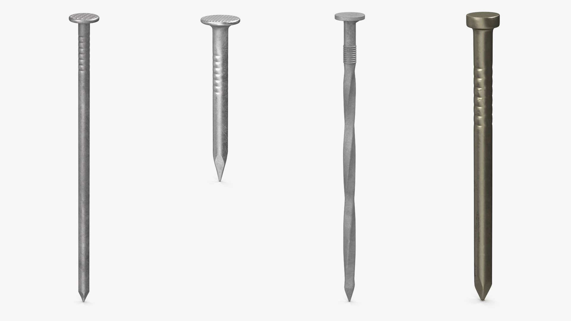 3D Industrial Nails Collection 2 - TurboSquid 2093551