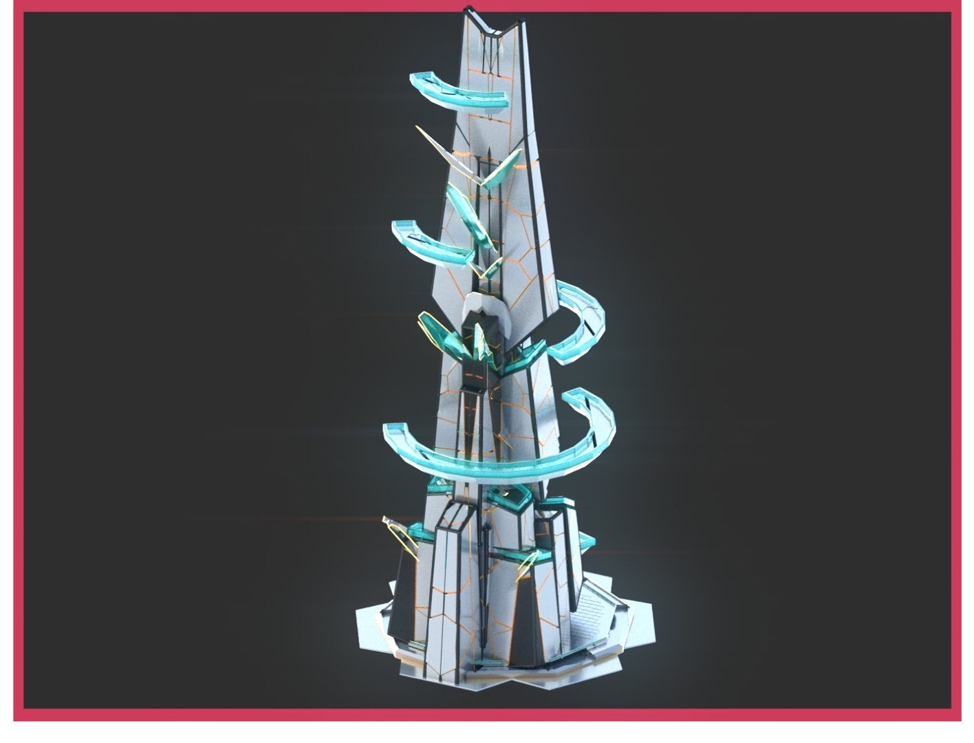 Sci-Fi Futuristic Future City Building Skyscraper 28 3D - TurboSquid ...