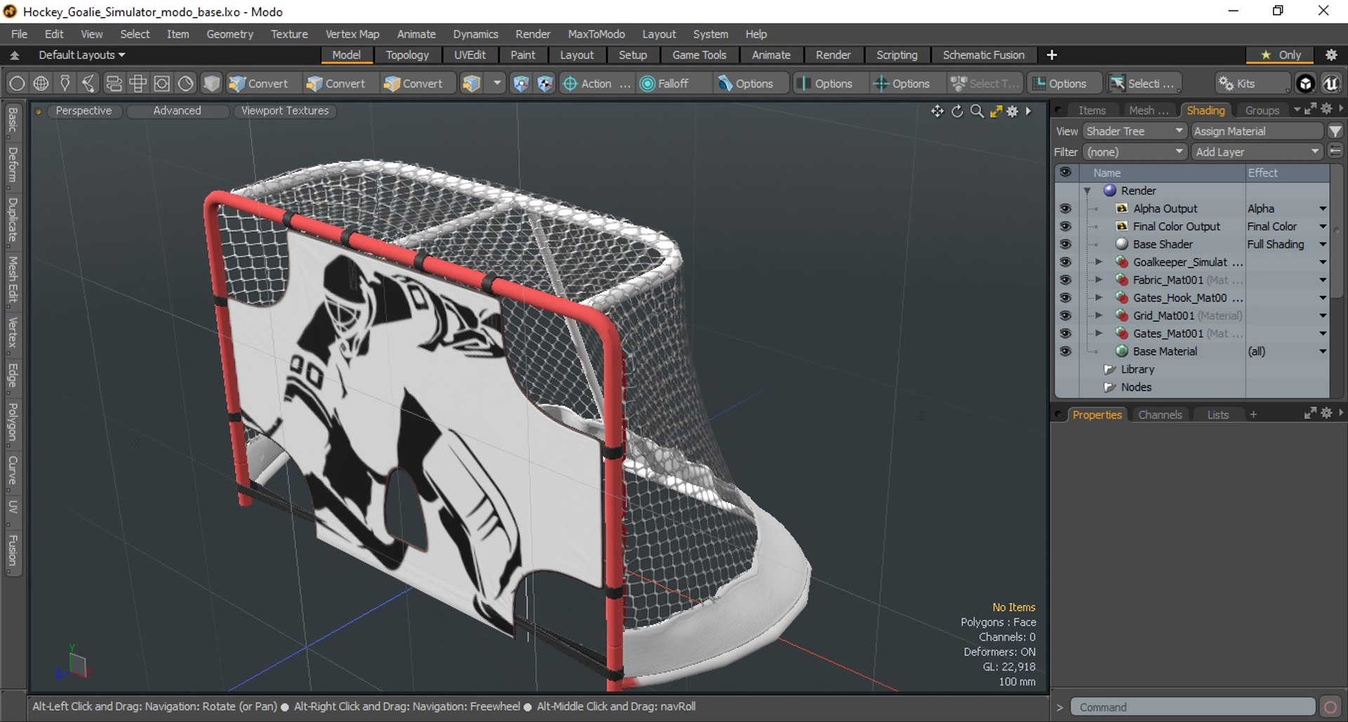 Hockey Goalie Simulator 3D Model - TurboSquid 2322292