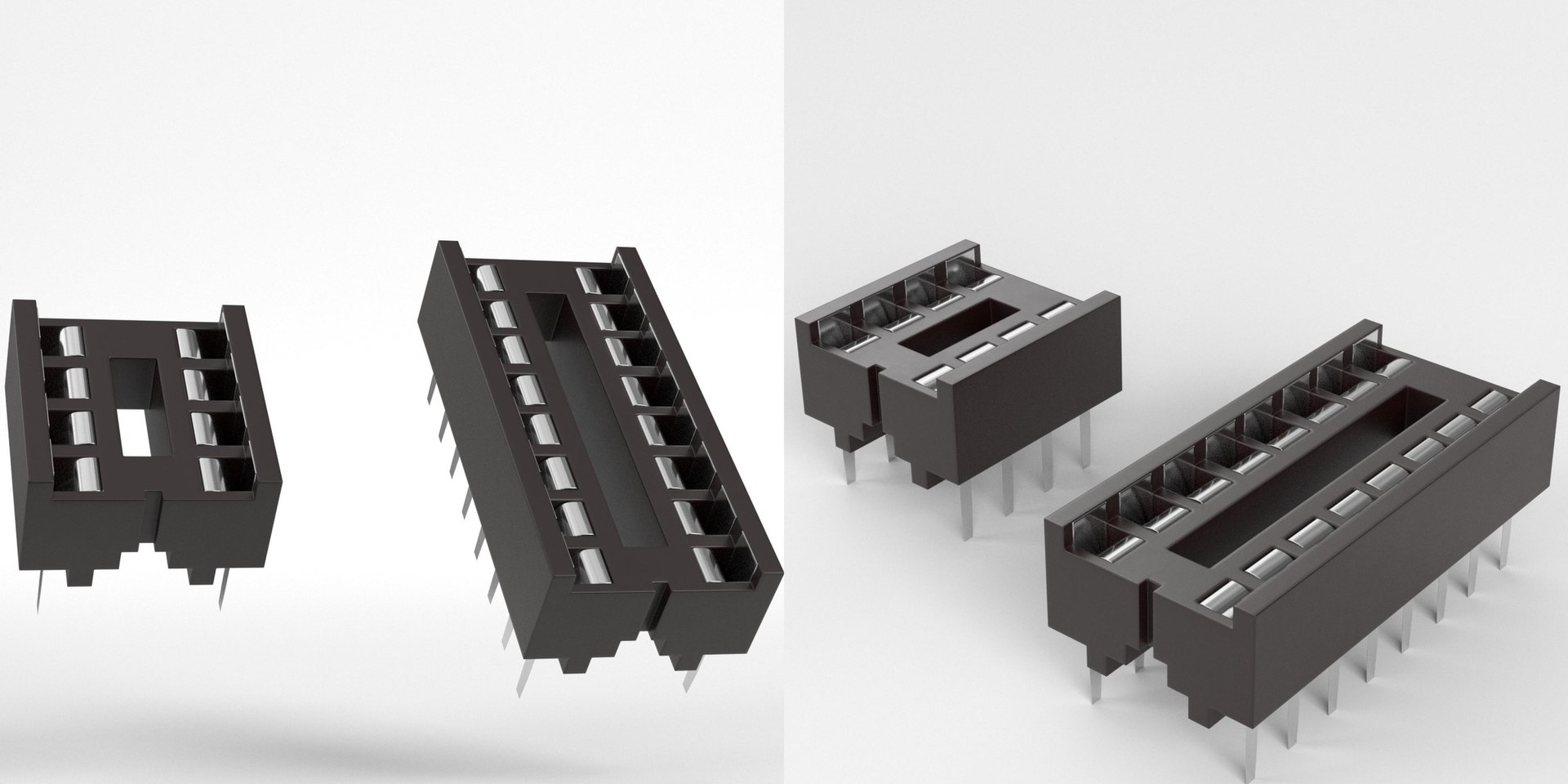 3D Model IC DIP Sockets - TurboSquid 1920030