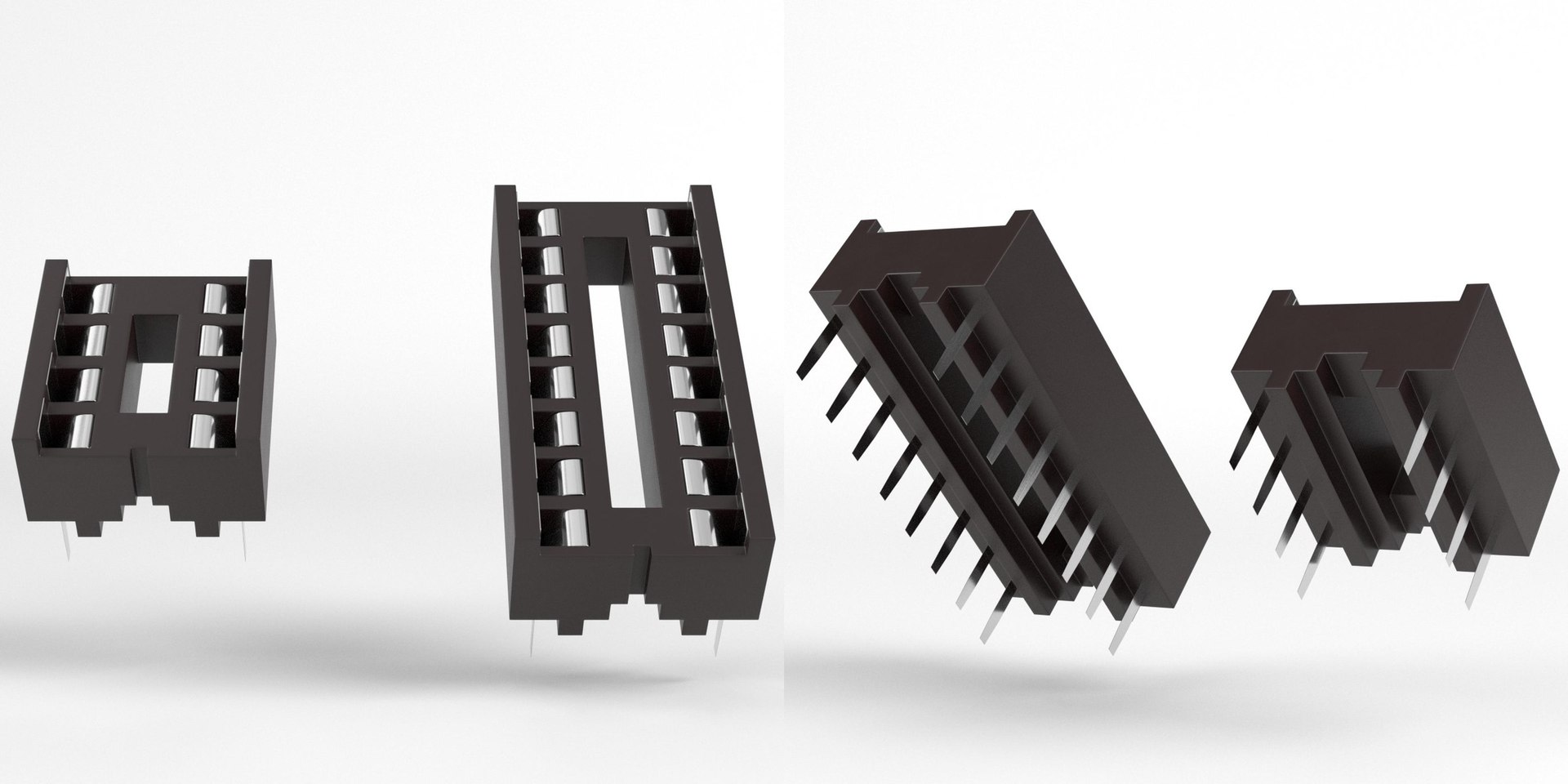 3D Model IC DIP Sockets - TurboSquid 1920030