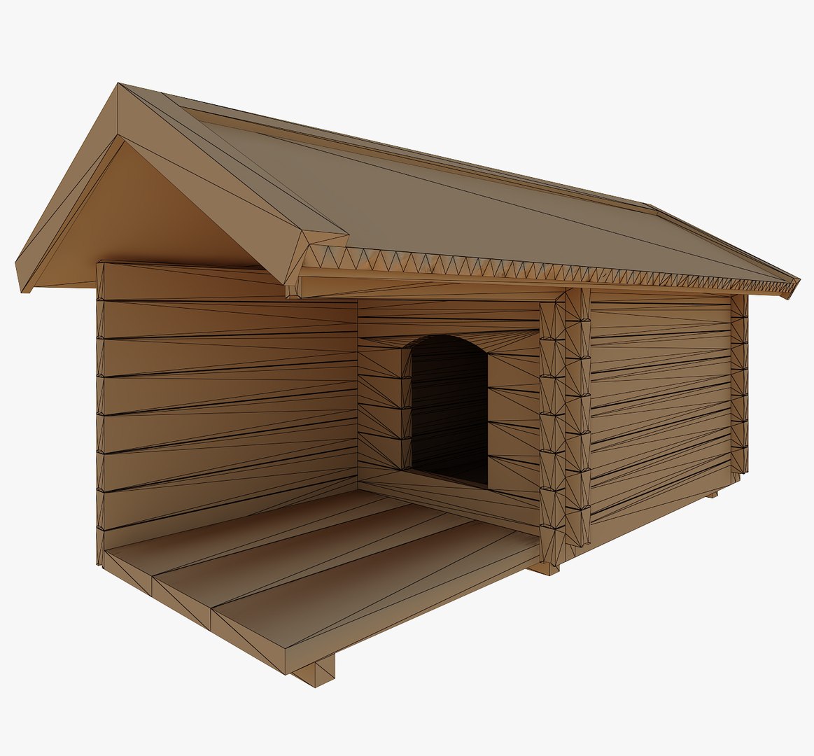 3D dog house model - TurboSquid 1309674