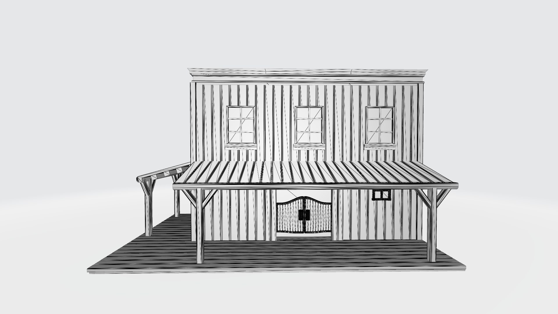 3D Saloon Bar Wild - TurboSquid 1692731