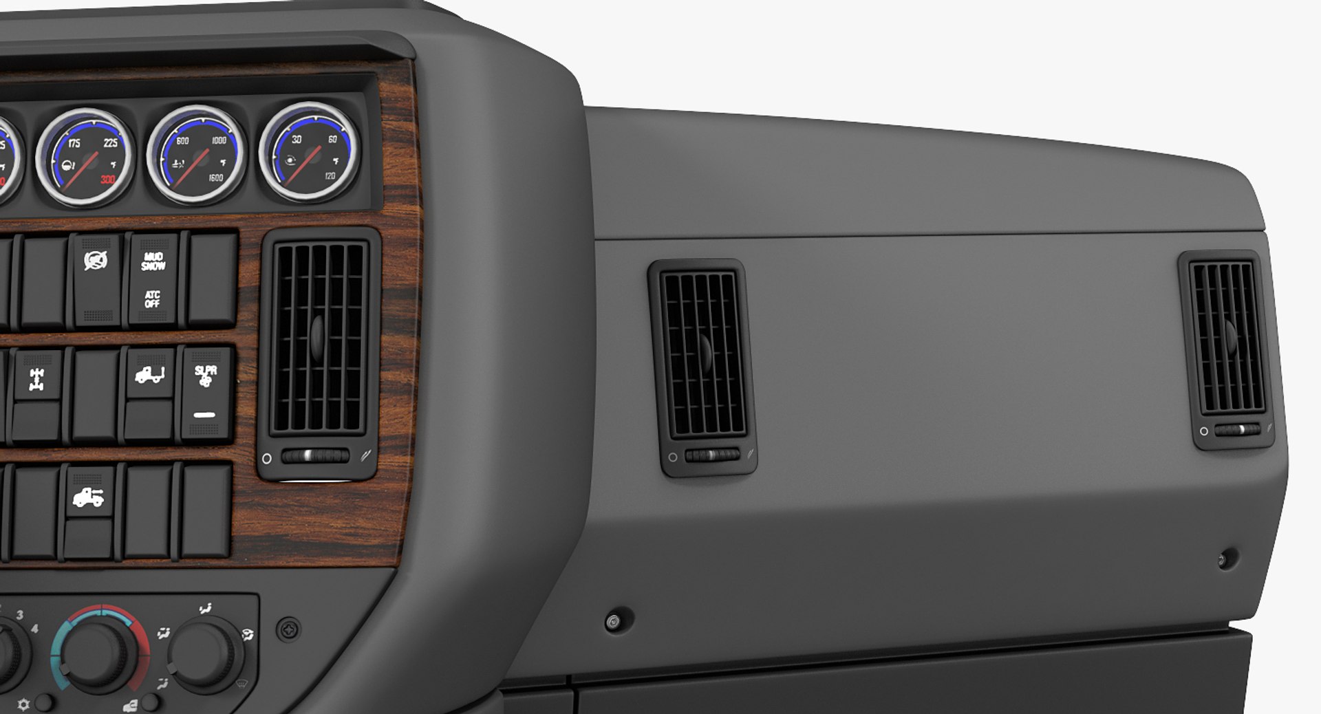 Truck Dashboard Model - TurboSquid 1303611