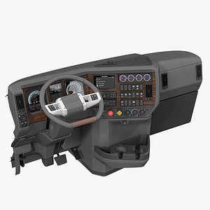 Mack truck dashboard 3D model - TurboSquid 1303777
