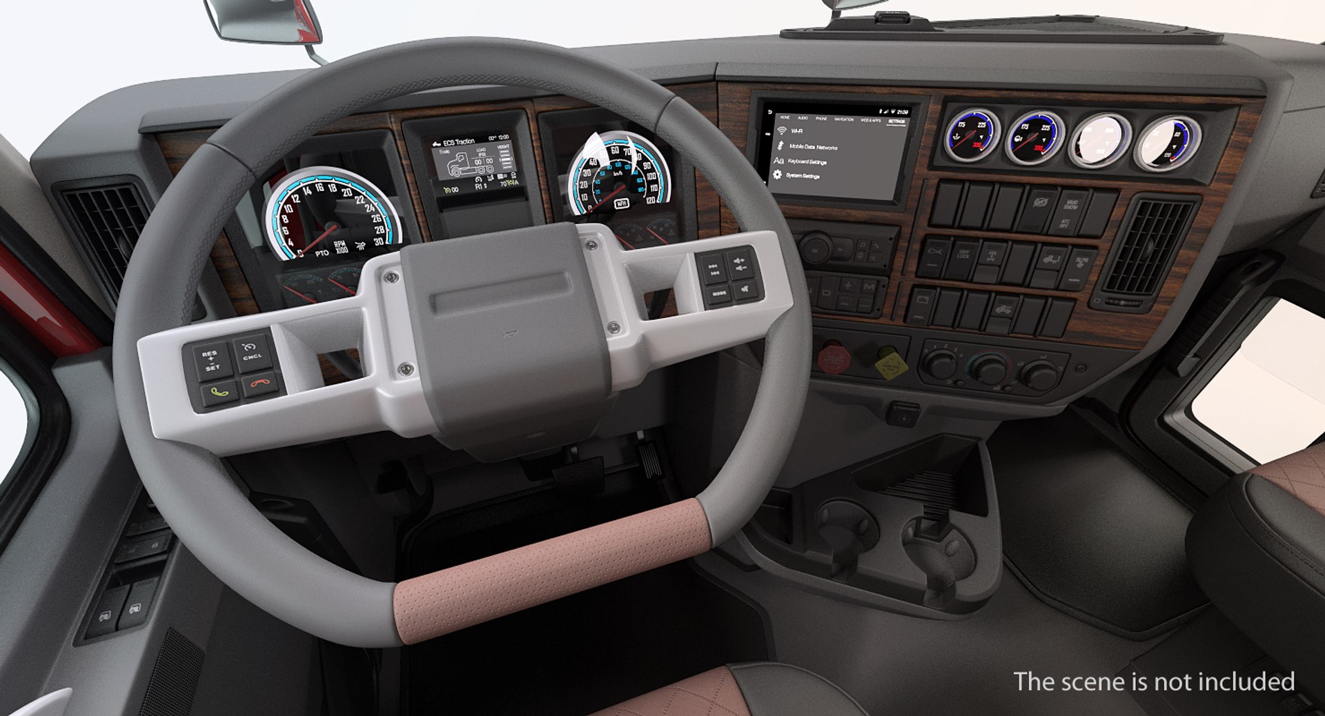 Truck Dashboard Model - TurboSquid 1303611