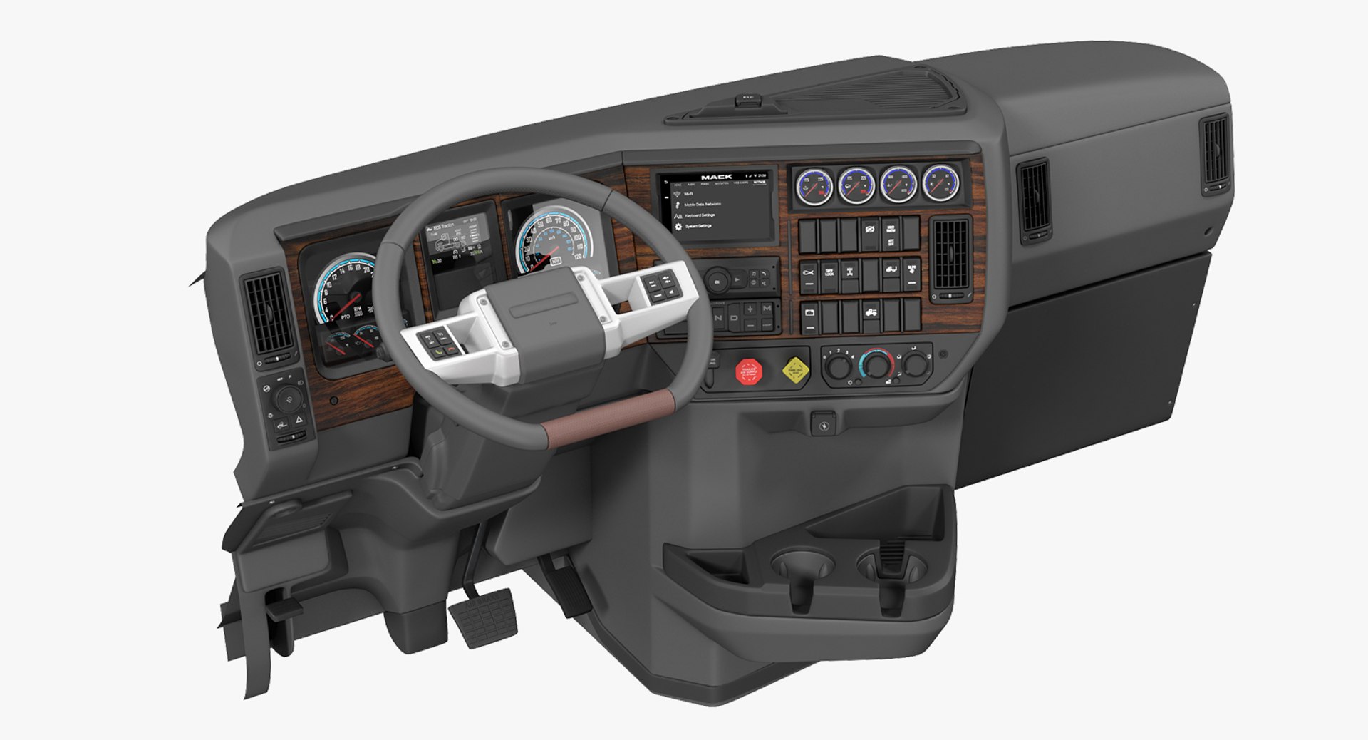 Truck dashboard model - TurboSquid 1303611