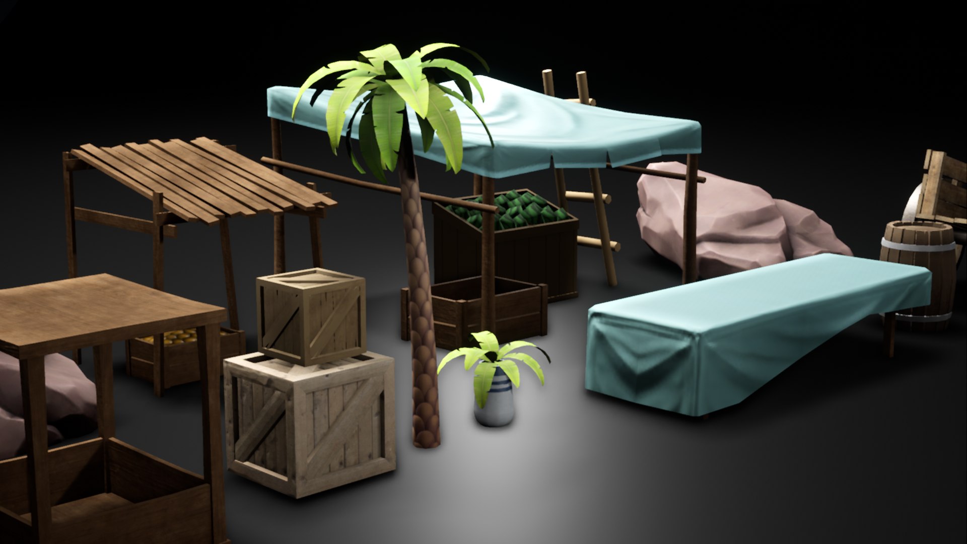 Ancient Props Low-poly 3D Model - TurboSquid 1840233