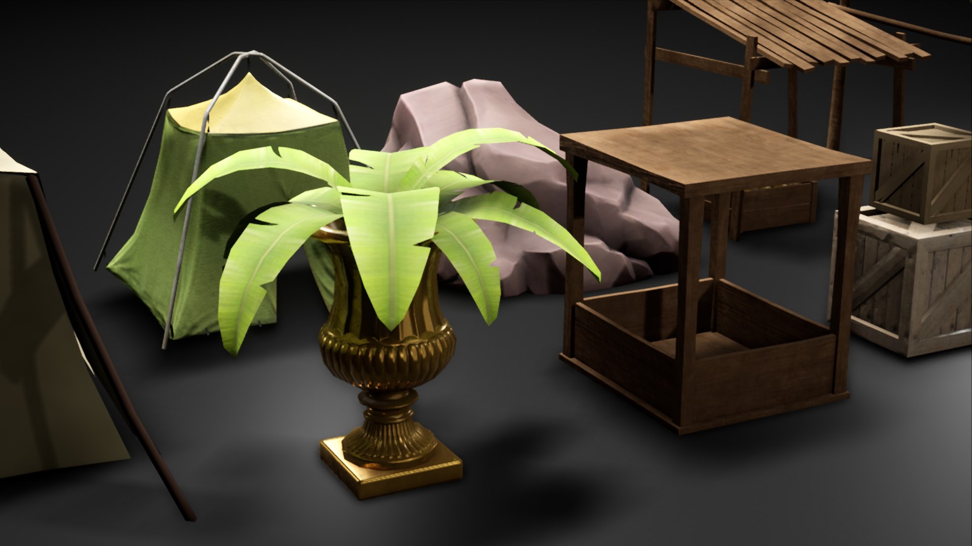 Ancient Props Low-poly 3D Model - TurboSquid 1840233