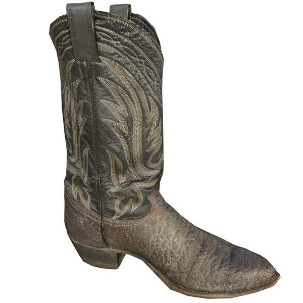 3d model cowboy boots
