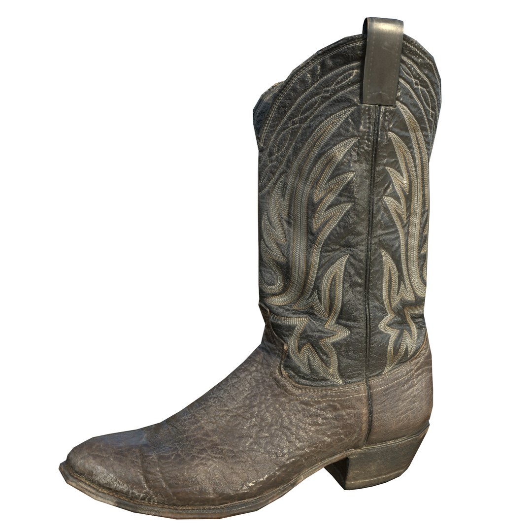3d Model Cowboy Boots