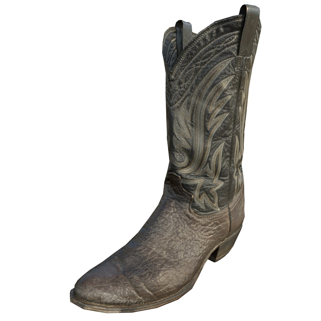3d Model Cowboy Boots