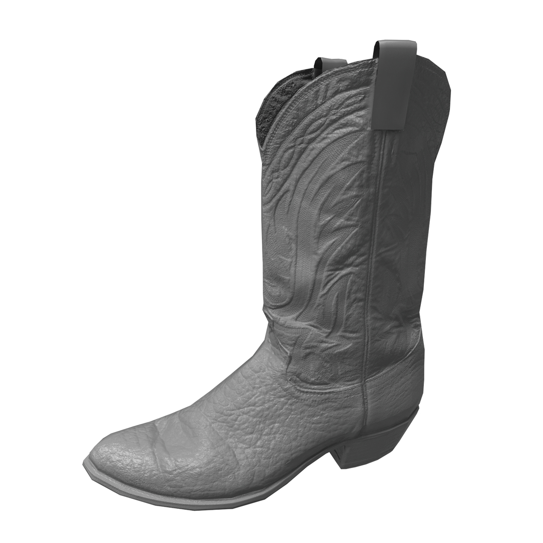3d model cowboy boots