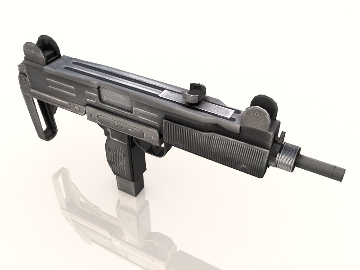 3d weapon uzi model