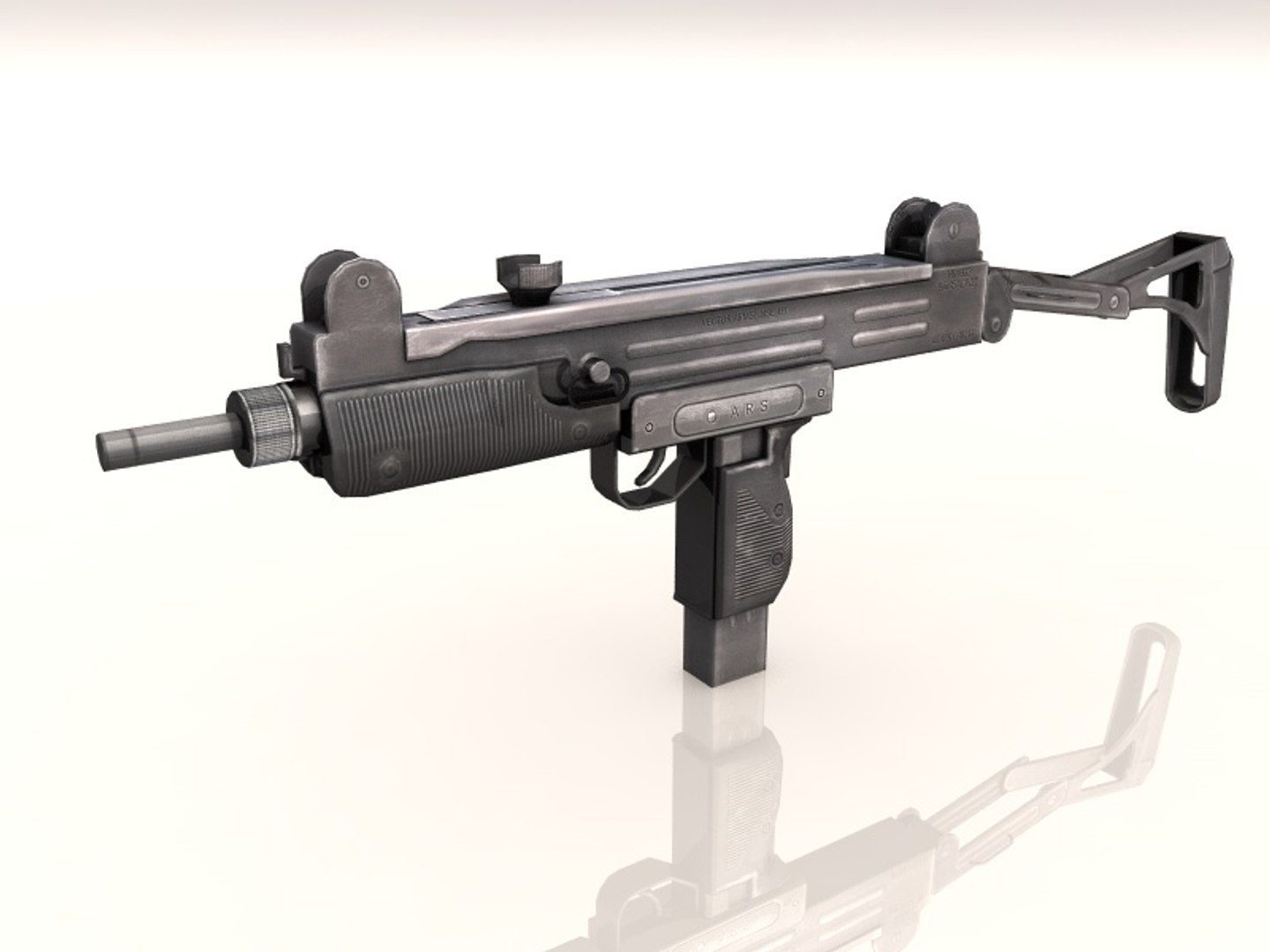 3d weapon uzi model