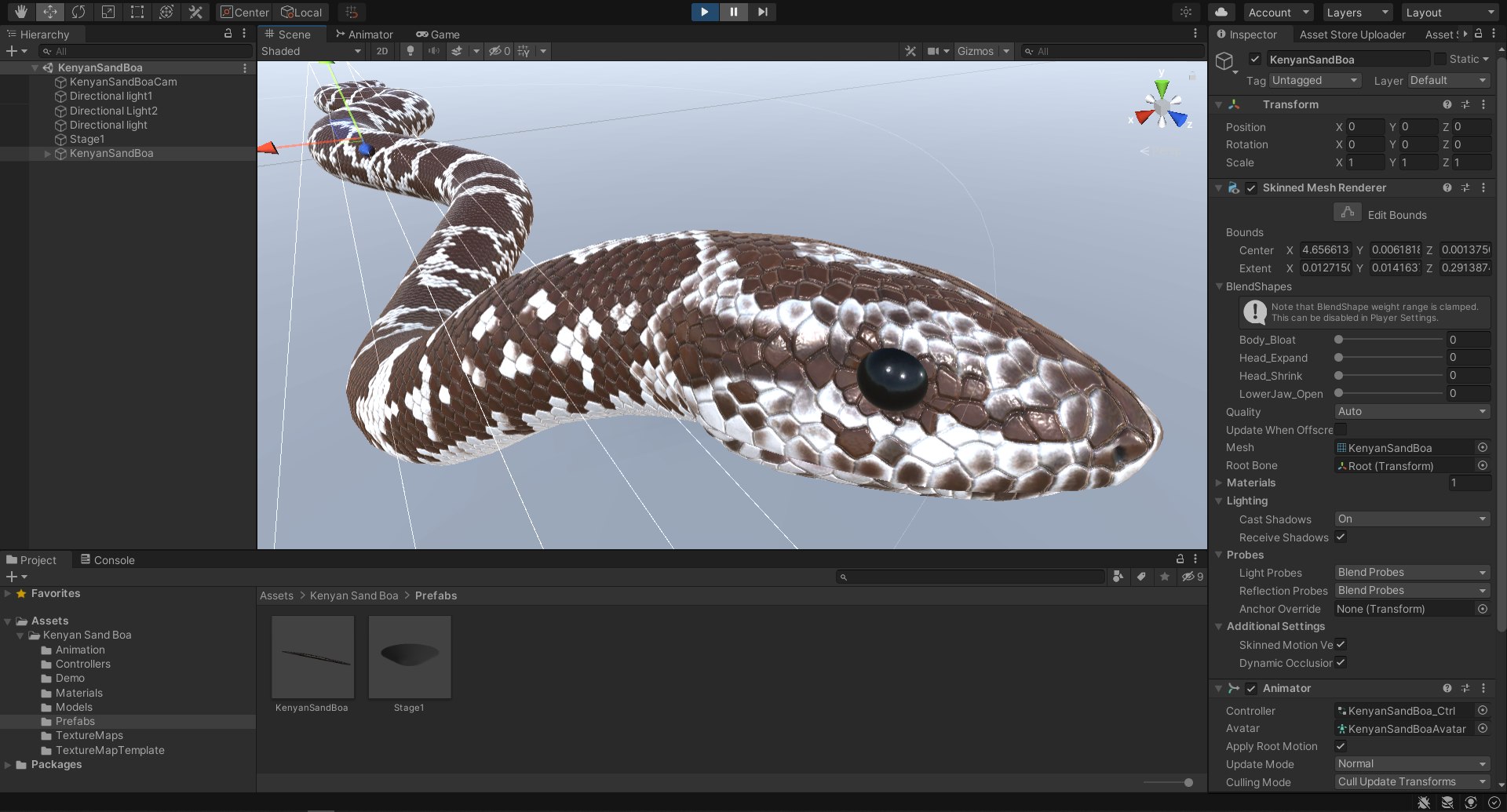 3D Animated Kenyan Sand Boa model - TurboSquid 1950268