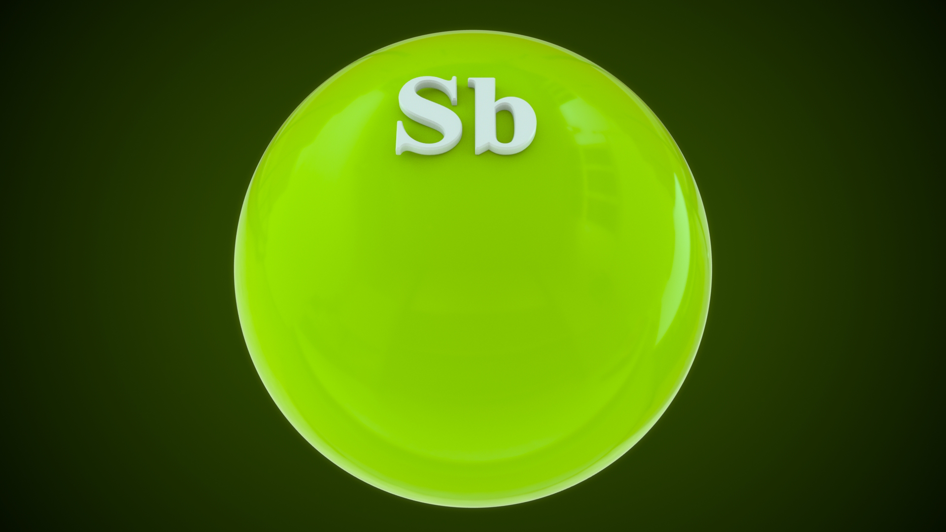 3D Antimony Chemical Element - TurboSquid 2136591