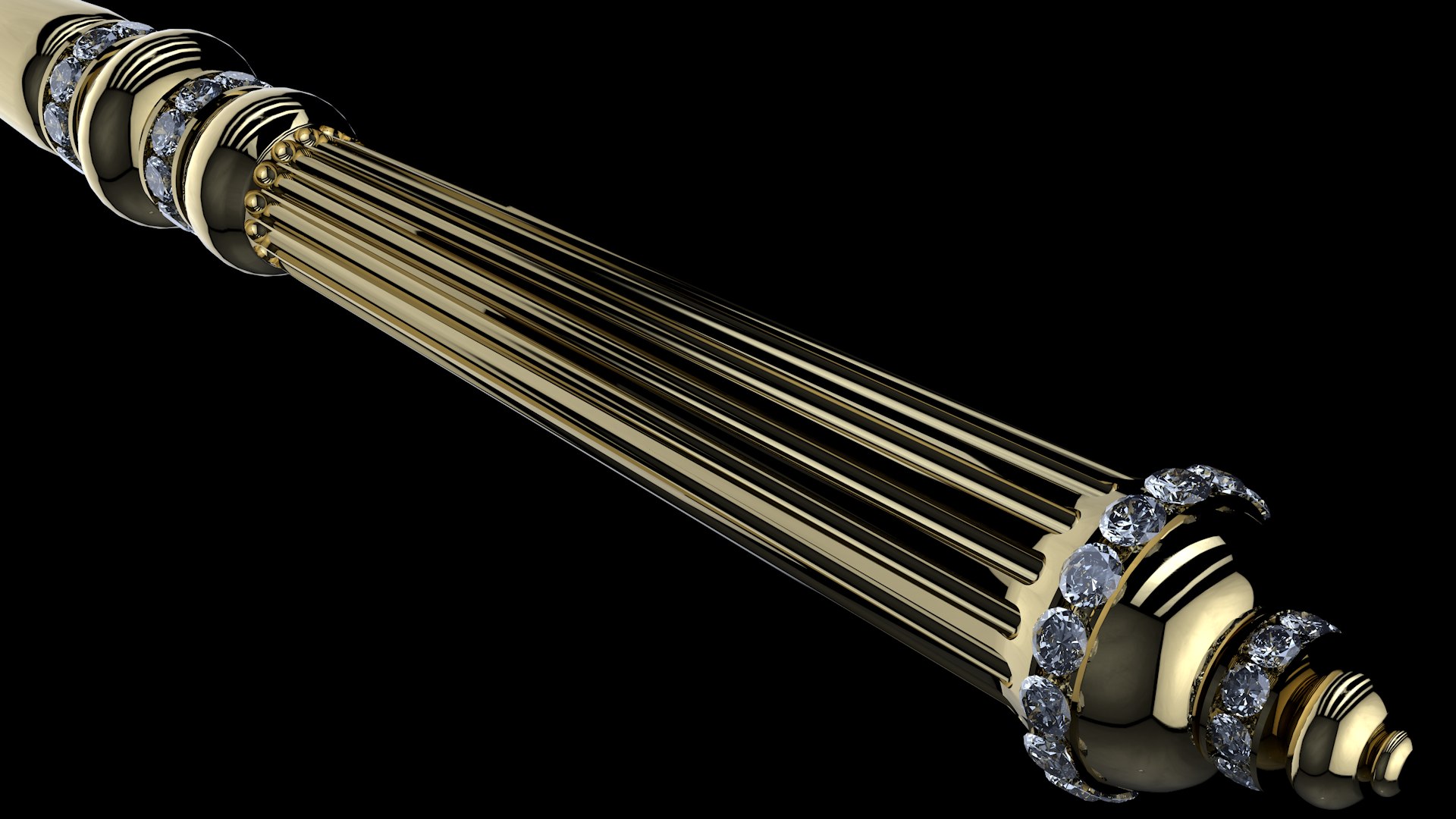 Royal scepter 3D model - TurboSquid 1562491