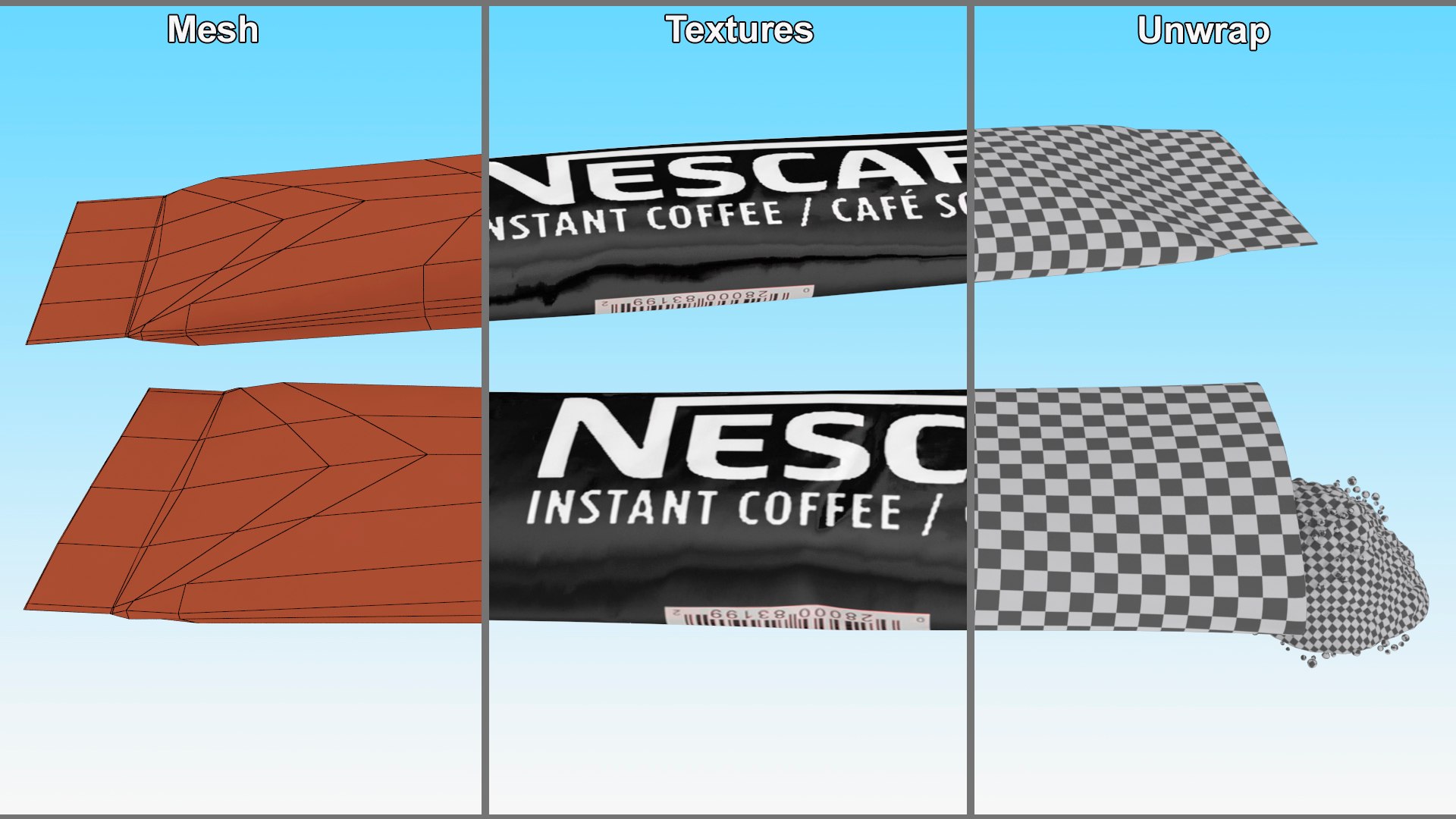 3D Model Nescafe Clasico Stick - TurboSquid 2158787