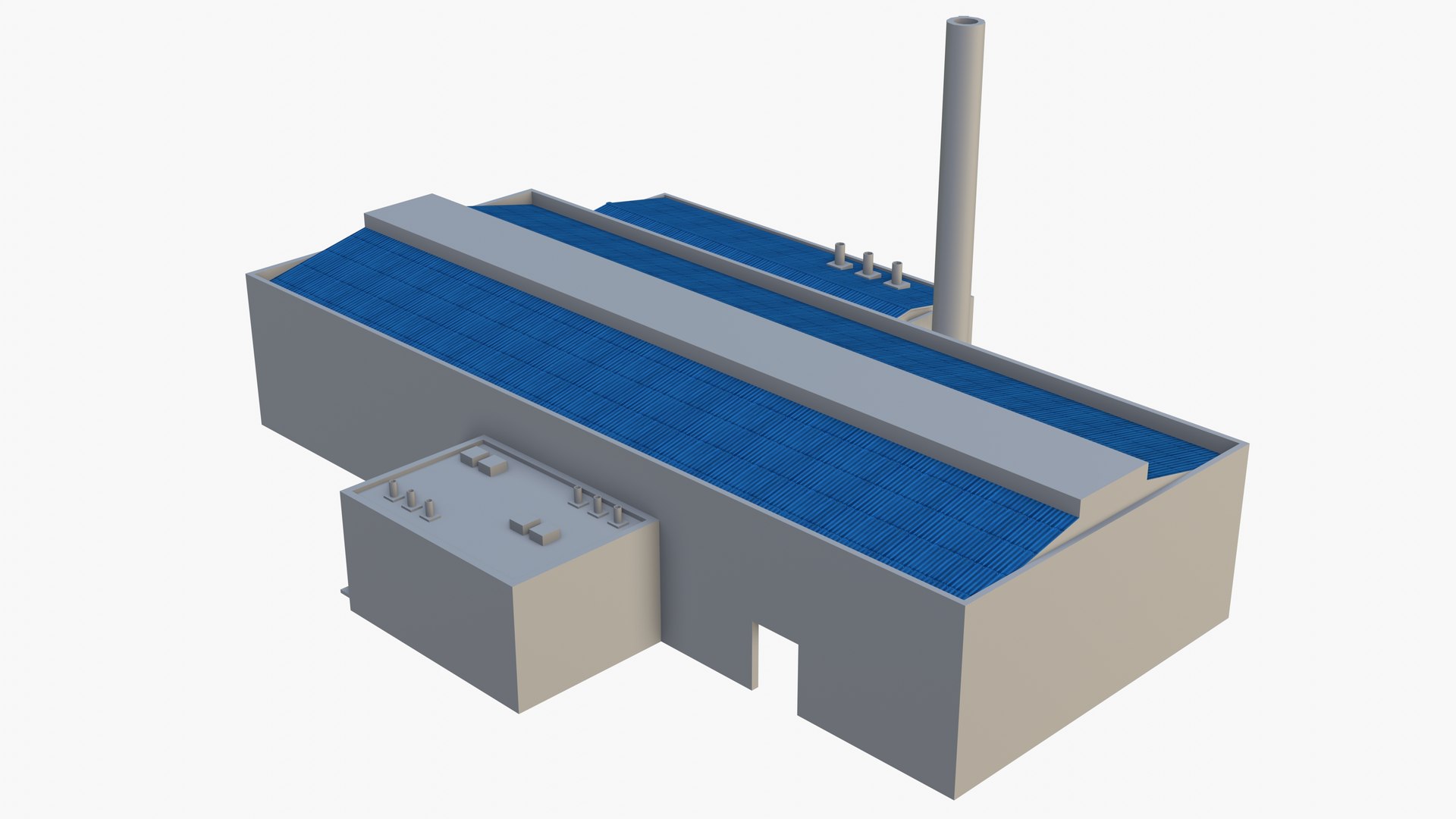Industrial building plant factory 2 3D model - TurboSquid 1998020