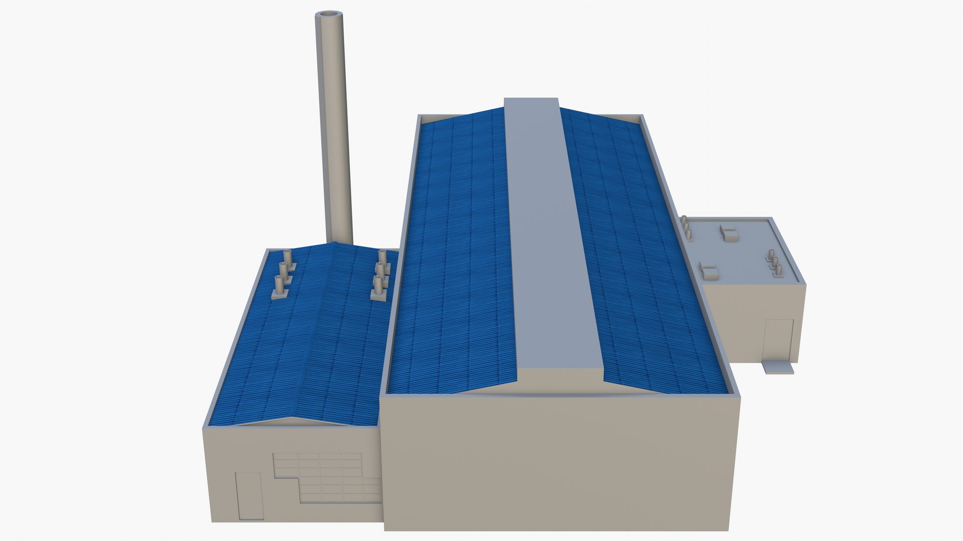 Industrial building plant factory 2 3D model - TurboSquid 1998020
