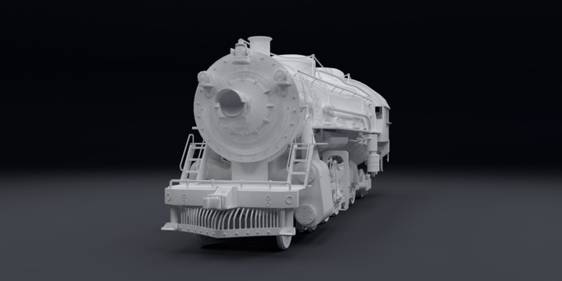 3d steam locomotive model