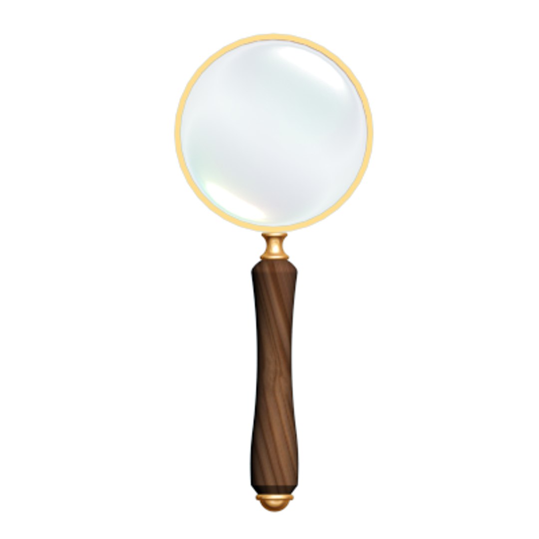 Elegant Magnifying Glass 3d Ma