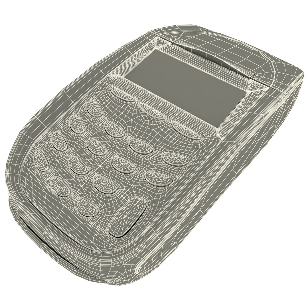 Credit Card Terminal 3d Model