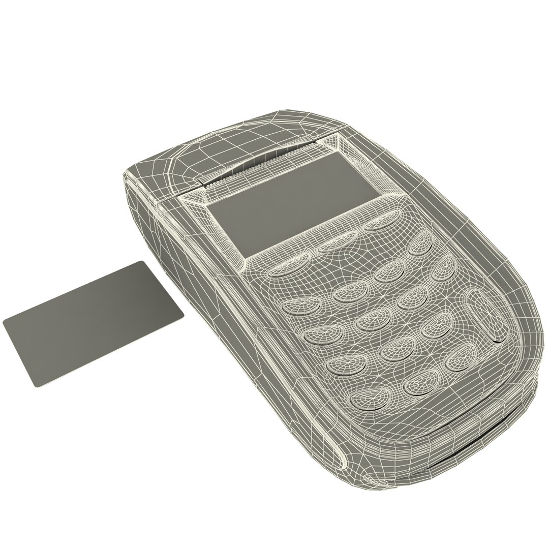 Credit Card Terminal 3d Model