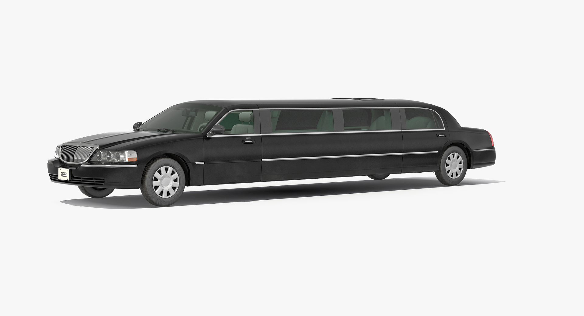 3D Model Limousine Generic Black Car - TurboSquid 1422544