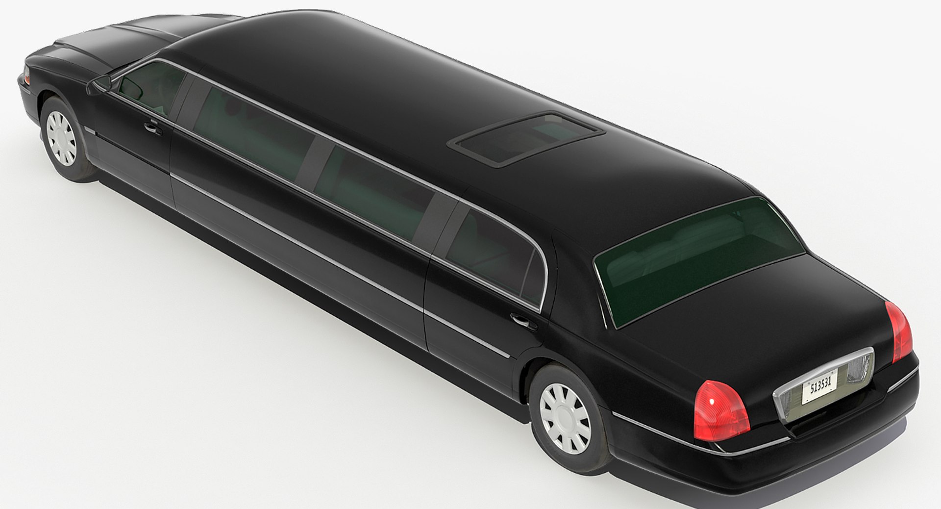 3D model limousine generic black car - TurboSquid 1422544