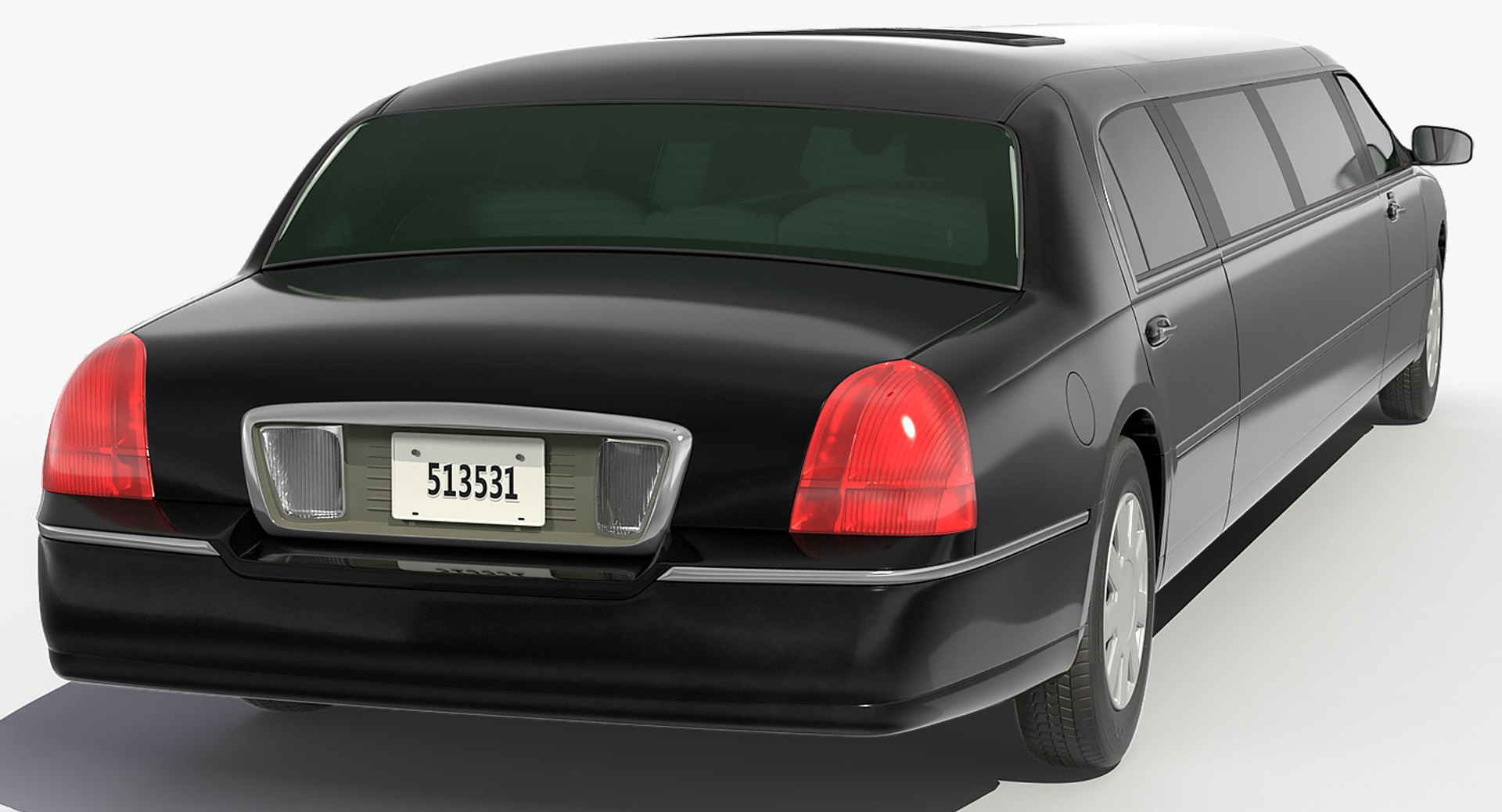 3D Model Limousine Generic Black Car - TurboSquid 1422544