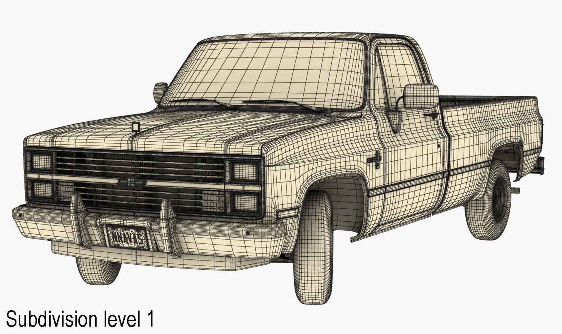 Chevrolet c10 silverado 1983 model - TurboSquid 1310781