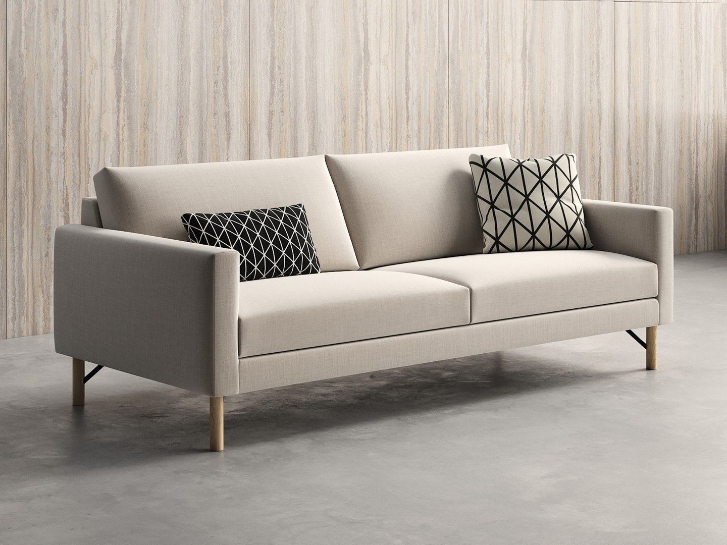 3D Friend Sofa 205 Model - TurboSquid 2195626