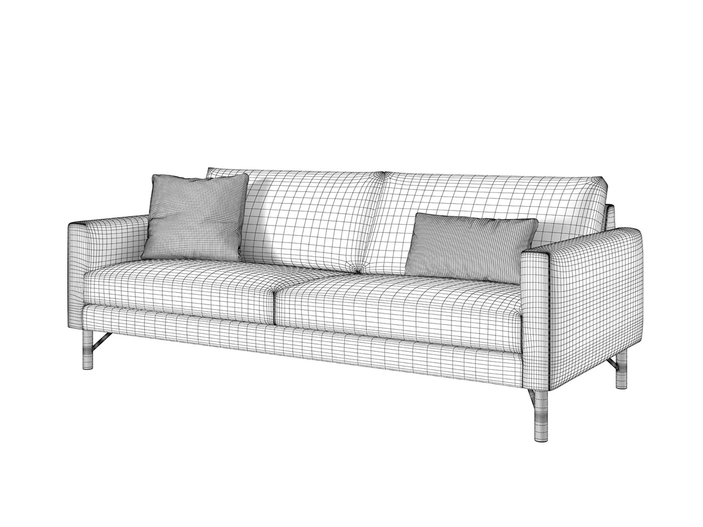 3D Friend Sofa 205 Model - TurboSquid 2195626