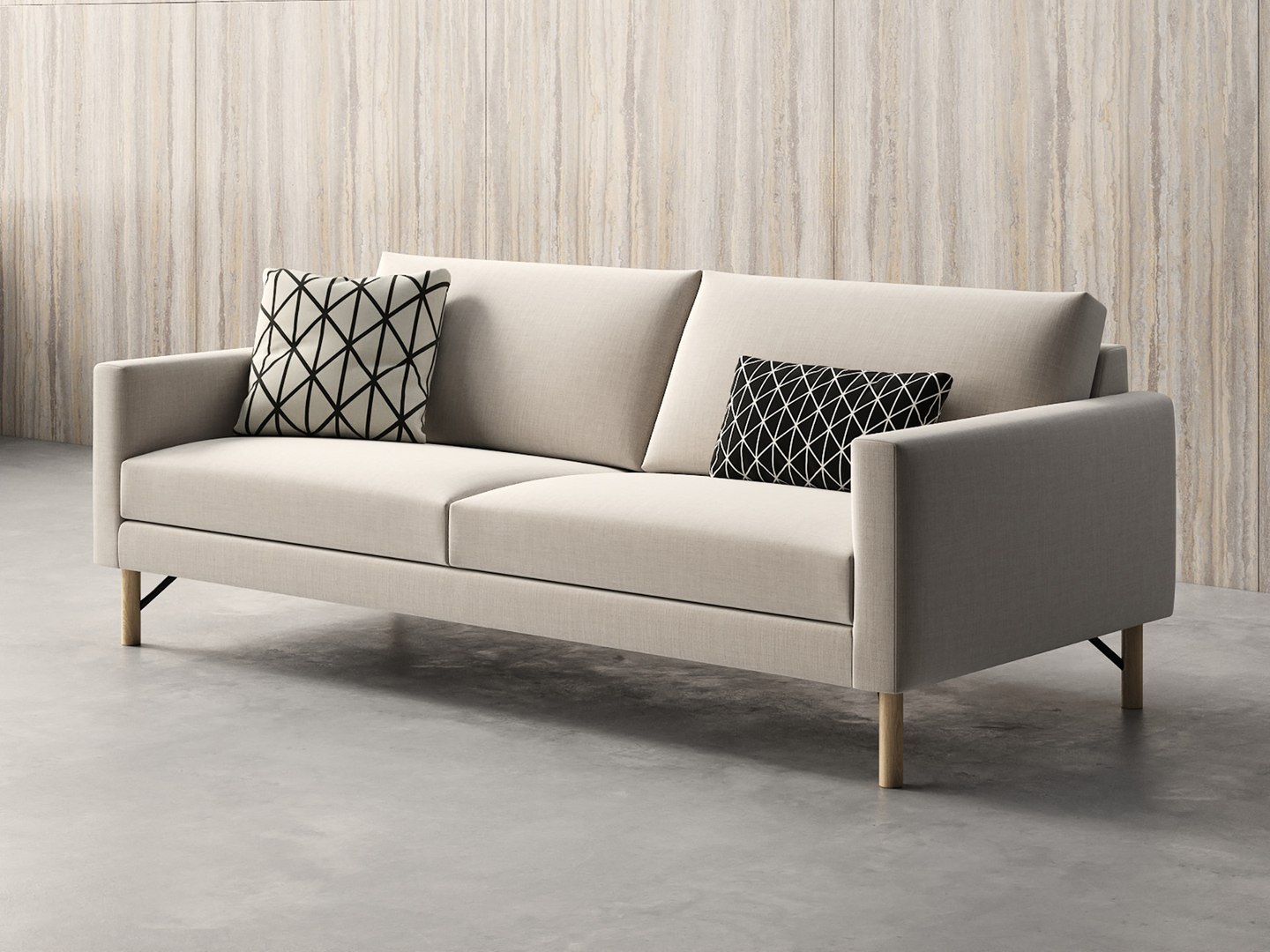 3D Friend Sofa 205 Model - TurboSquid 2195626