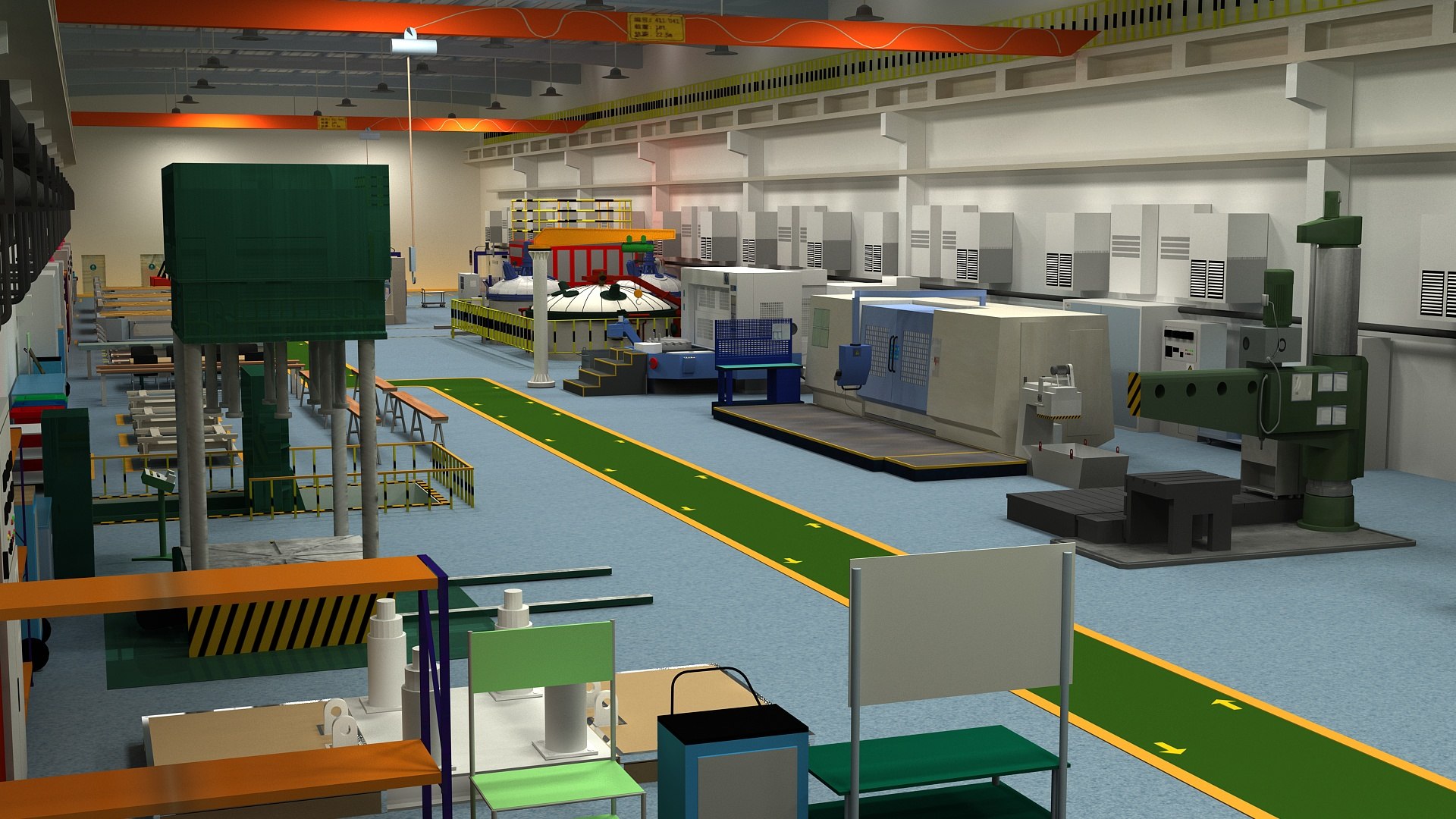Factory Interior Scene And Equipment 02 3D - TurboSquid 1867553