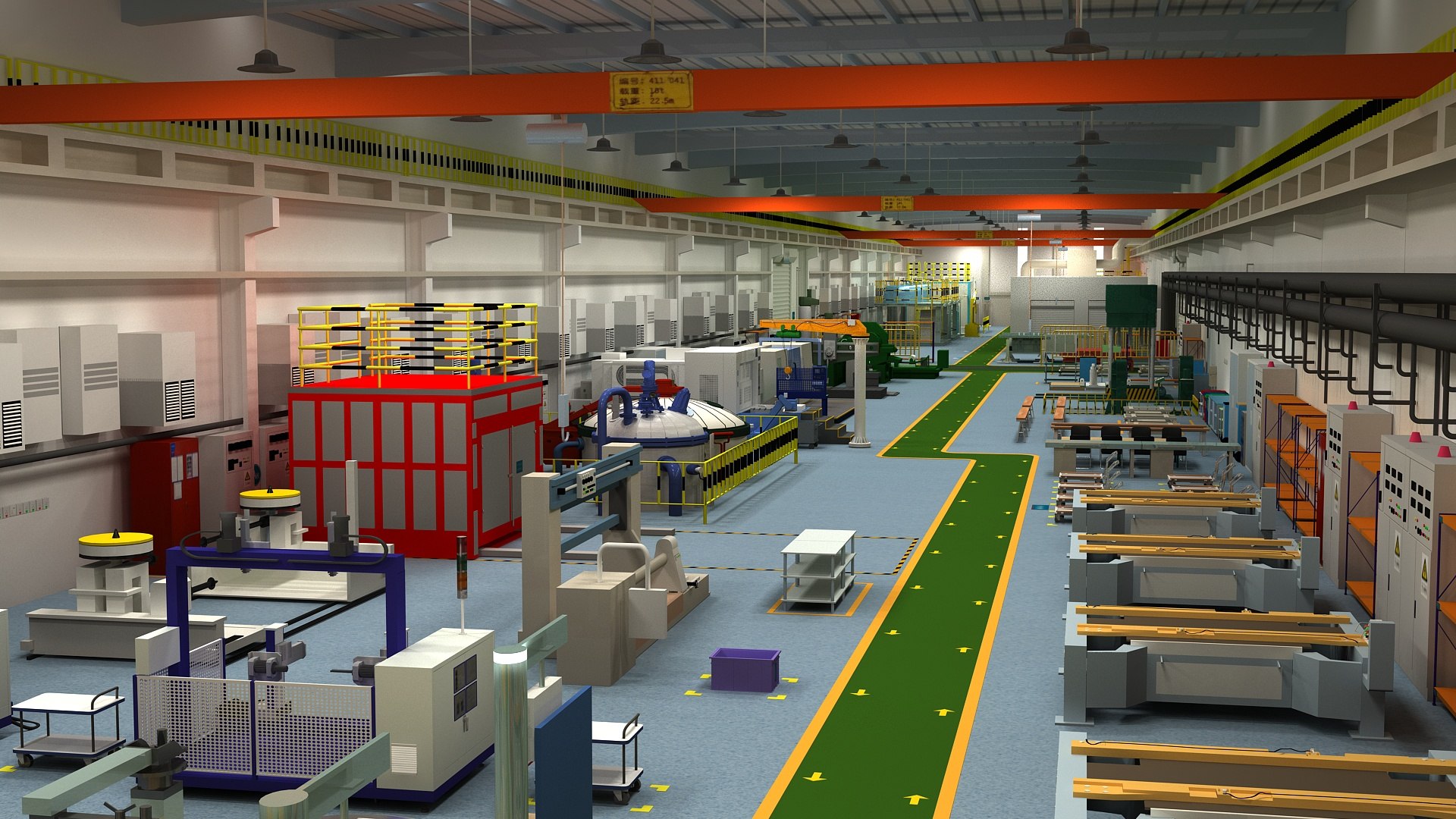 Factory Interior Scene And Equipment 02 3D - TurboSquid 1867553