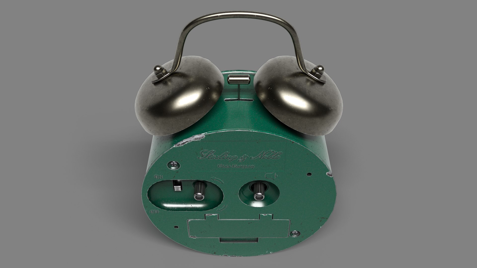 3D Sterling Noble Double Bell Alarm Clock model - TurboSquid 1784412
