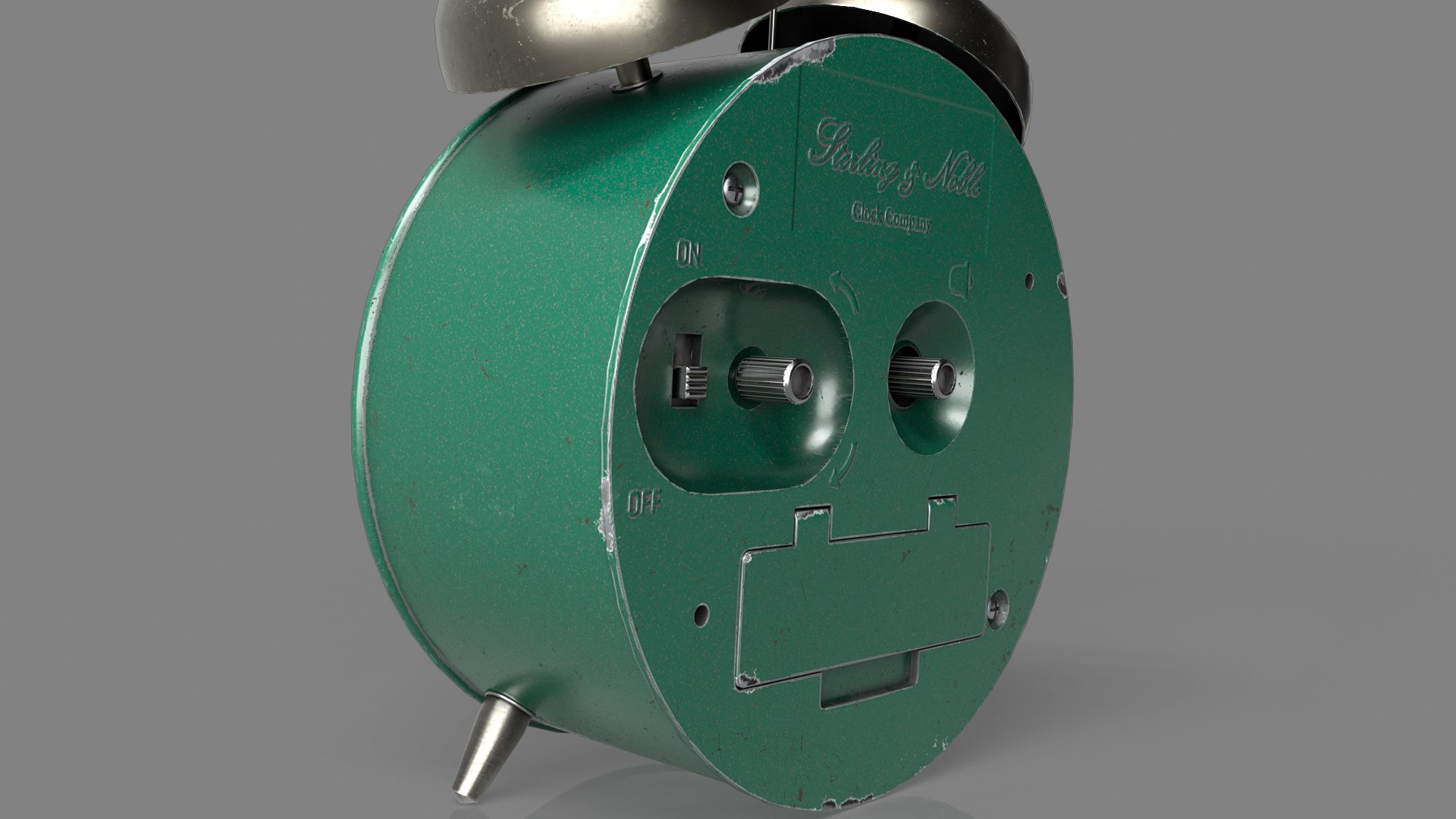 3D Sterling Noble Double Bell Alarm Clock model - TurboSquid 1784412