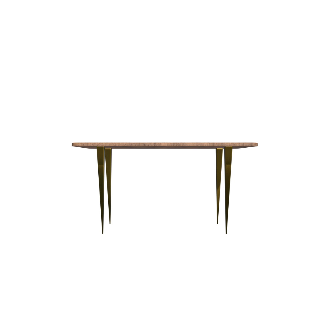3D Mid-Century Wood Dining Table - TurboSquid 2207933