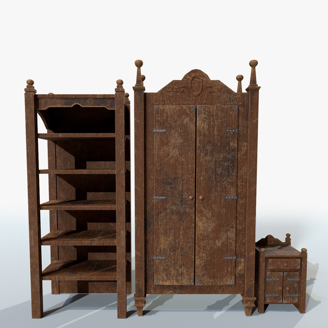 3D Medieval Furniture Props Pack - TurboSquid 2041822