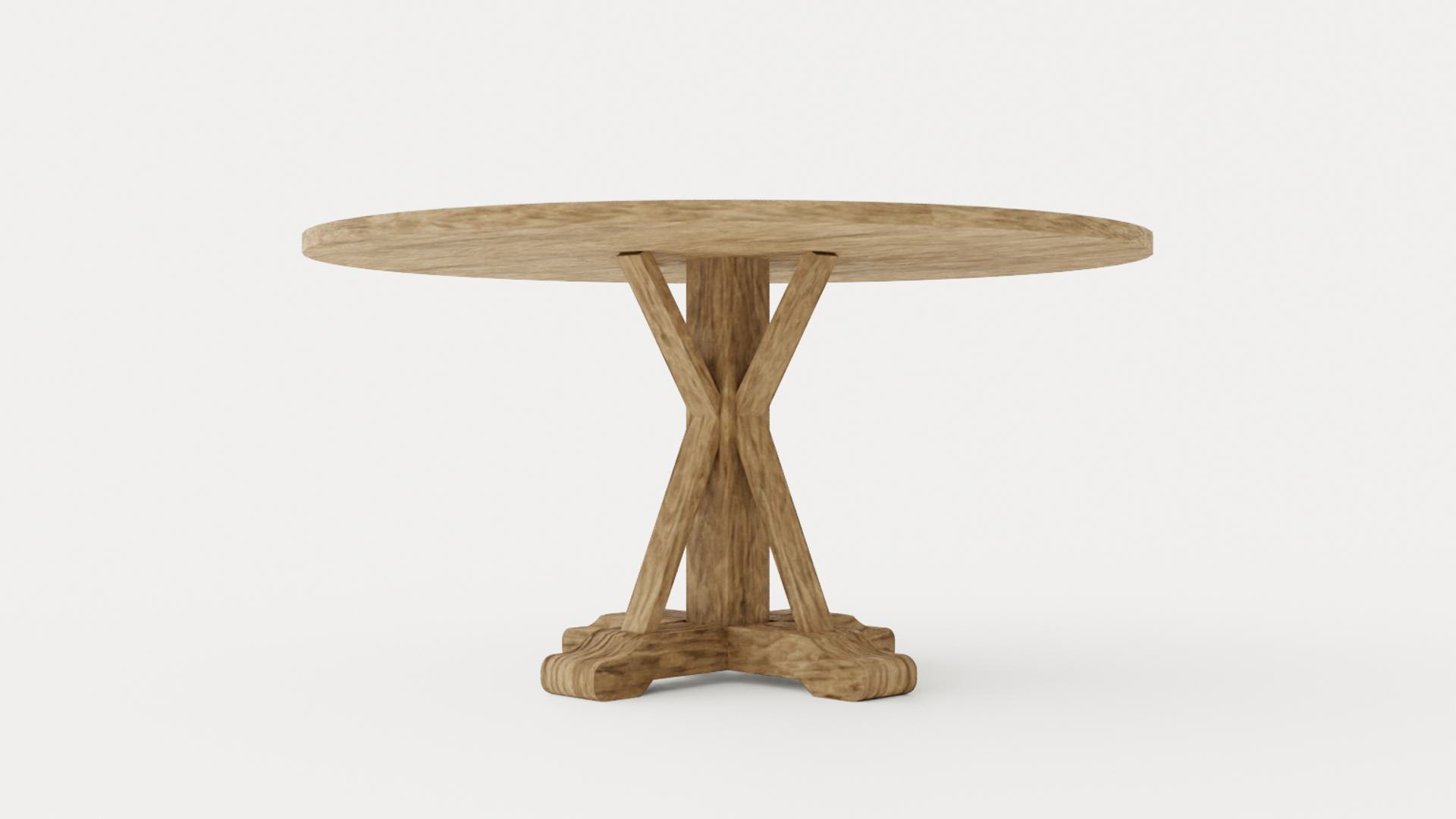 Lyon Dining Table 150 Cm Around 3D Model - TurboSquid 2233226
