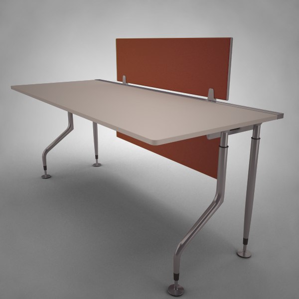 3d modern office desk