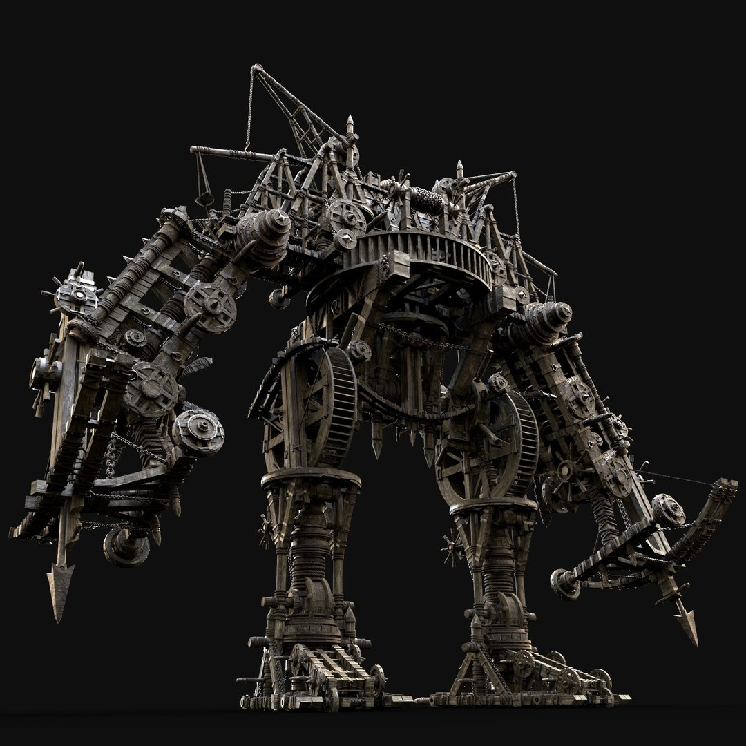 MECH GIANT ROBOT SIEGE ENGINE MACHINE WAR CONSTRUCTION MECHA AAA 3D ...