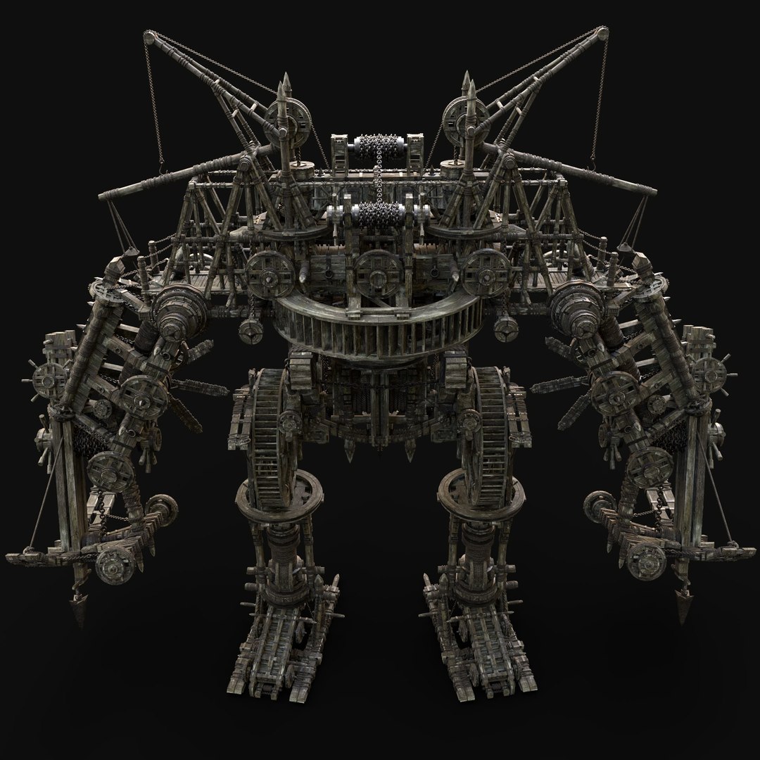 MECH GIANT ROBOT SIEGE ENGINE MACHINE WAR CONSTRUCTION MECHA AAA 3D ...