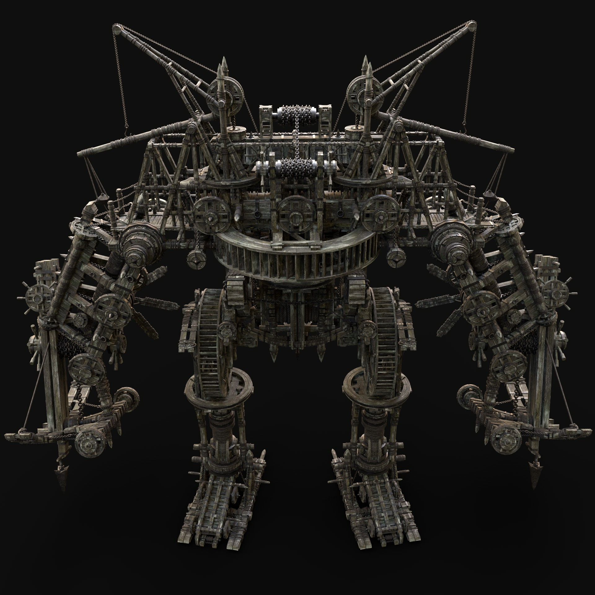 MECH GIANT ROBOT SIEGE ENGINE 기계 전쟁 건설 MECHA AAA 3D 모델 - TurboSquid 1867753