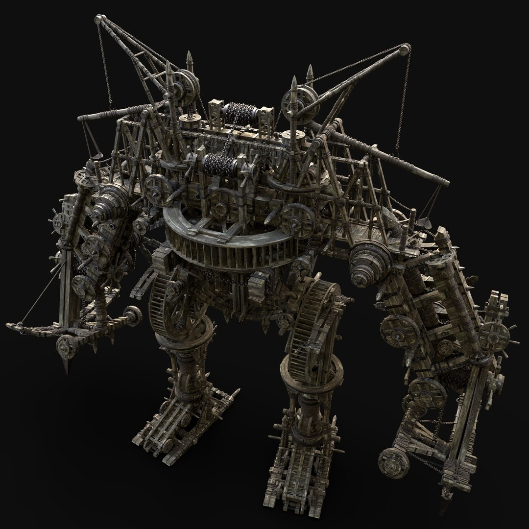 MECH GIANT ROBOT SIEGE ENGINE MACHINE WAR CONSTRUCTION MECHA AAA 3D ...